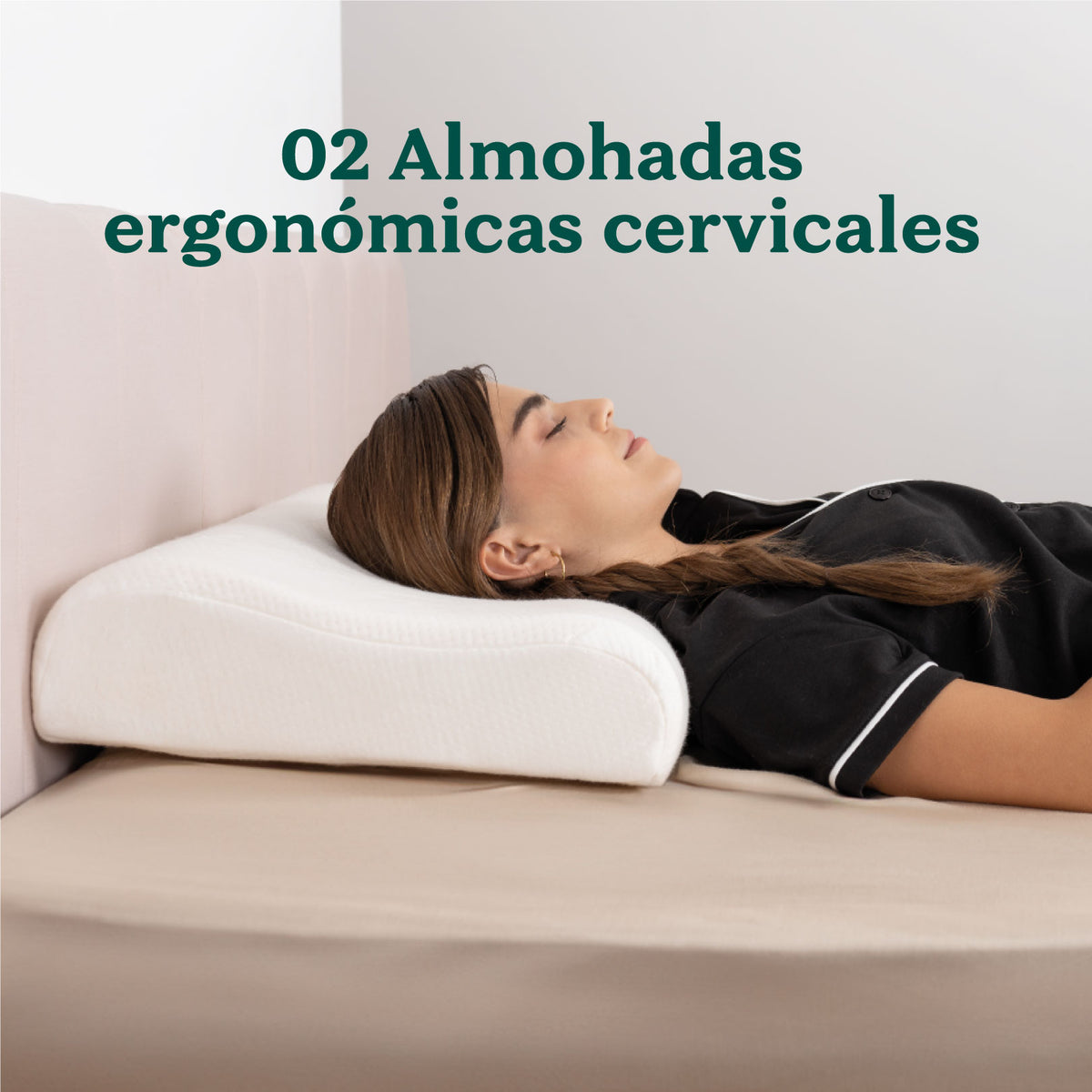 PACK DE ALMOHADAS ERGONÓMICAS CERVICALES